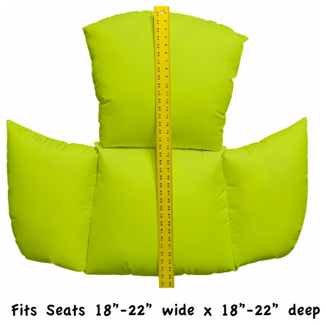 Primo Neon Green Indoor Outdoor Replacement Cushion for Egg Chair ... Primo Neon Green Indoor Outdoor Replacement Cushion for Egg Chair ...