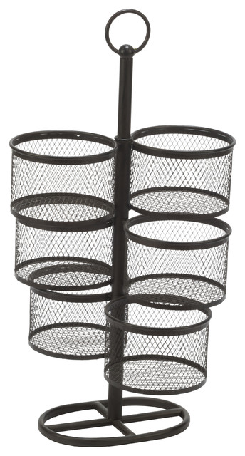 6 Bin Mesh Rotating Display - Industrial - Storage Bins And Boxes - by ...