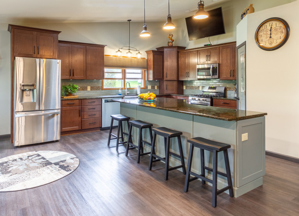 Modern Farmhouse Open Concept Kitchen & Dining Room - Medina, OH ...