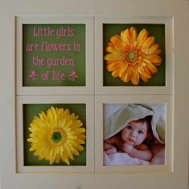 Collage Frames Wood Frame With Ivory 8x8 Openings, 23"x23 ...