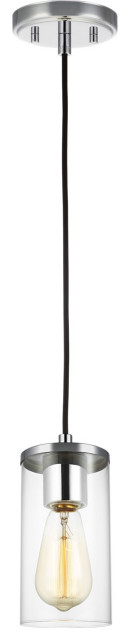 Reading 1 Light Pendant, Chrome - Transitional - Pendant Lighting - by ...