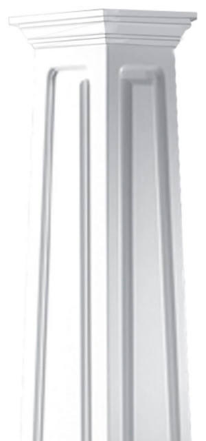 Endura-Craft Craftsman Classic, Square Tapered, Raised Panel Column, 24 ...