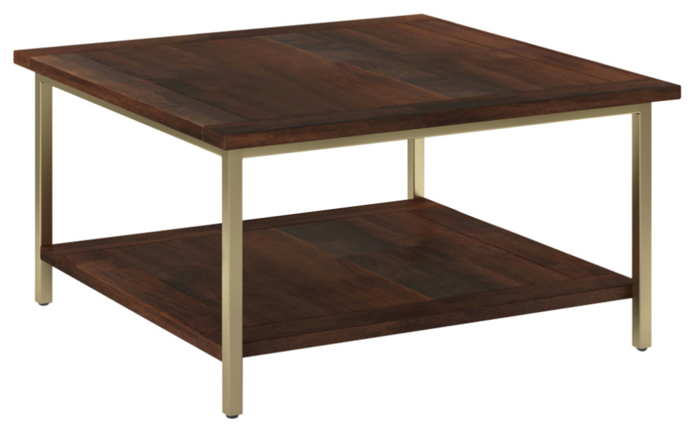 Skyler Mango Wood Square Coffee Table - Contemporary - Coffee Tables ...