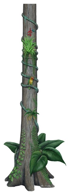 Rainforest Tree Peel and Stick Applique 180109 - Traditional - Wall ...