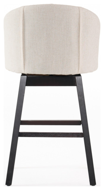 Westman Fabric Upholstered Swivel Seat Bar Stools, Set of 2 ... Westman Fabric Upholstered Swivel Seat Bar Stools, Set of 2 ...