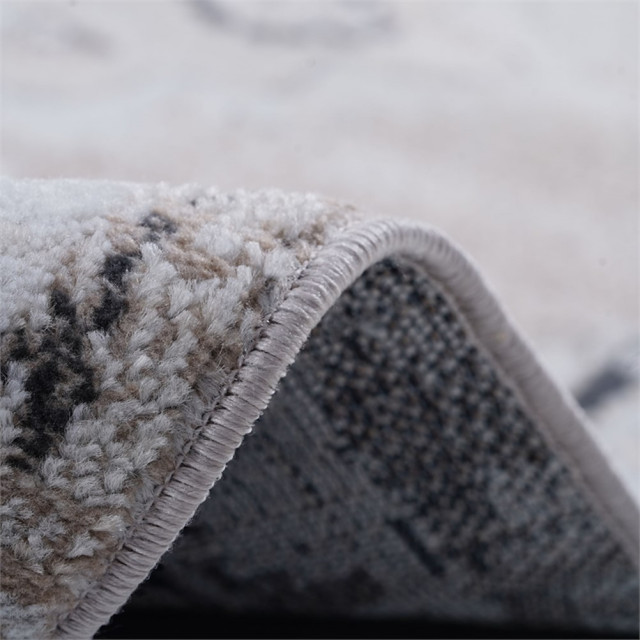 Bunyan Collection Traditional Vintage Cream/Beige Area Rug (5'3'' x 7'6 ...