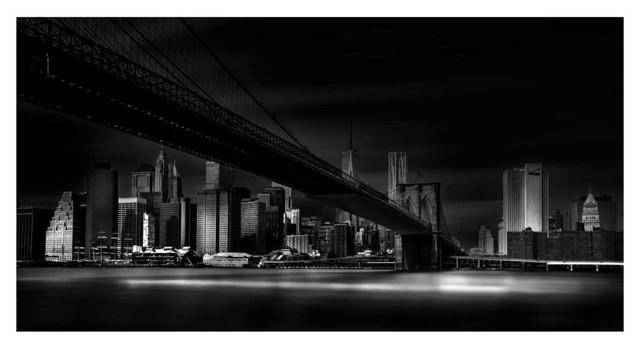 "Gotham City" Digital Paper Print by Peter Futo, 32"x18" - Contemporary ...