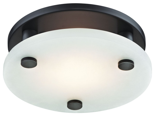 LED 9 InchW Flush Mount - 9 Inches Wide by 3.25 Inches High Old Bronze ...