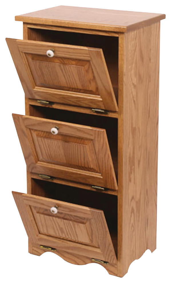 Amish Made Oak Vegetable Bin - Transitional - Pantry Cabinets - by ...