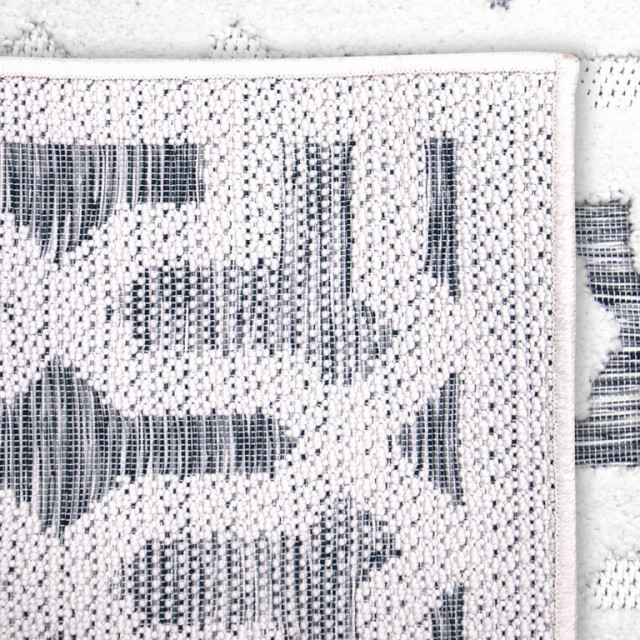 Natural Geometric Outdoor Area Rug, Indoor/Outdoor with Stylish Design ...