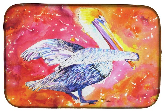 Pelican Dish Drying Mat - Beach Style - Placemats - by the-store | Houzz