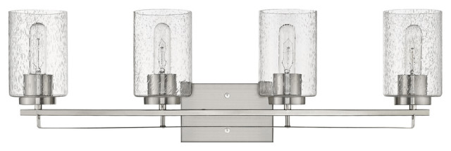 Orella 4-Light Satin Nickel Vanity - Transitional - Bathroom Vanity ...