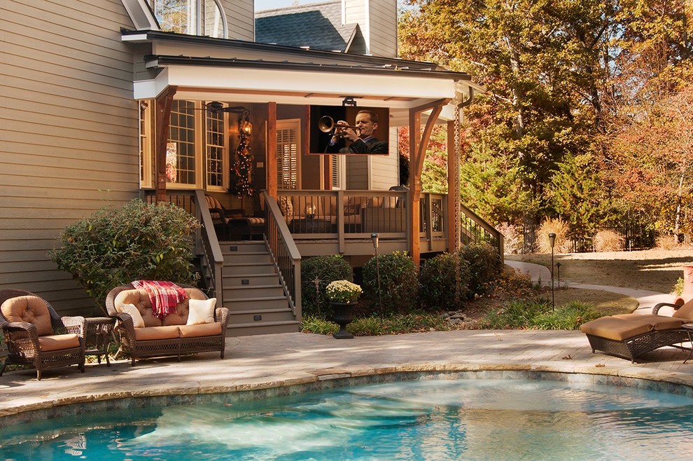Open Back Porches - Transitional - Porch - Atlanta - by Atlanta Decking ...