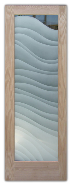 Interior Prehung Door or Interior Slab Door - Dreamy Waves - Primed ...