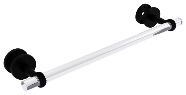 Clearview Collection 18" Shower Door Towel Bar with Twisted Accents ...