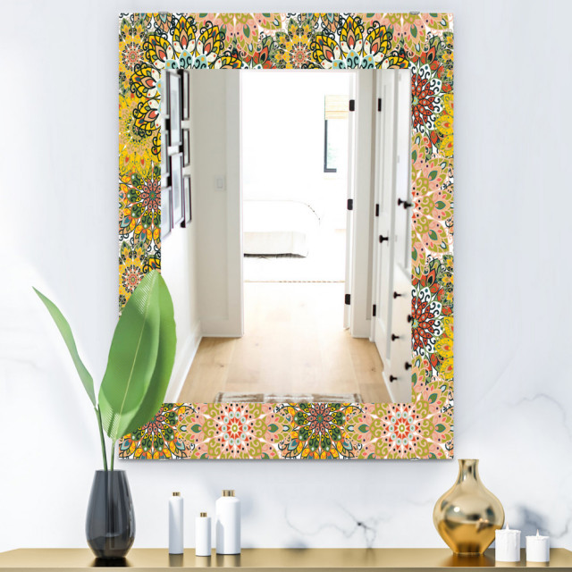 Mandala For Printing On Fabric Or Paper Bohemian Frameless Wall Mirror ...