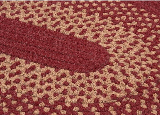 Colonial Mills Madison MD74 Holly Berry Traditional Area Rug, 8' Round ...