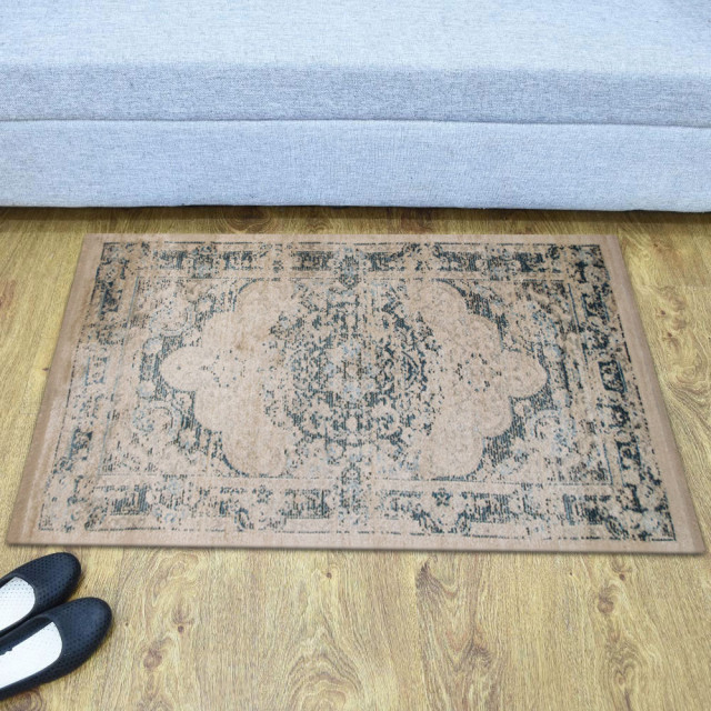 Machine Made Polyester Durable Indoor Outdoor Washable Oriental Pattern ...