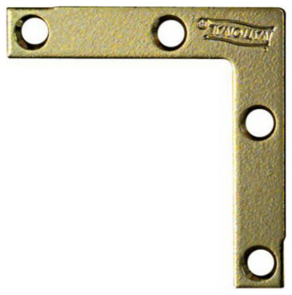 National Hardware® N190-876 Flat Corner Iron, 2" x 3/8", Bright Brass, 4-Pack - Traditional ...