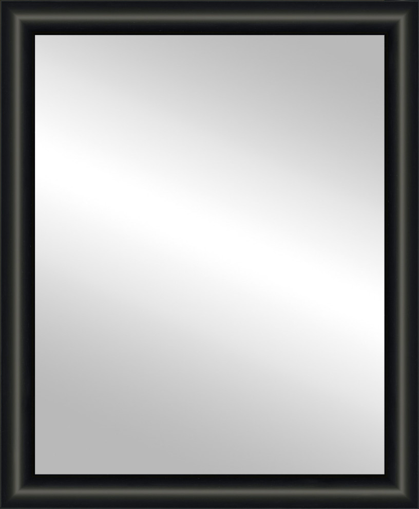24x30 Jude Black Framed Mirror - Transitional - Wall Mirrors - by ...