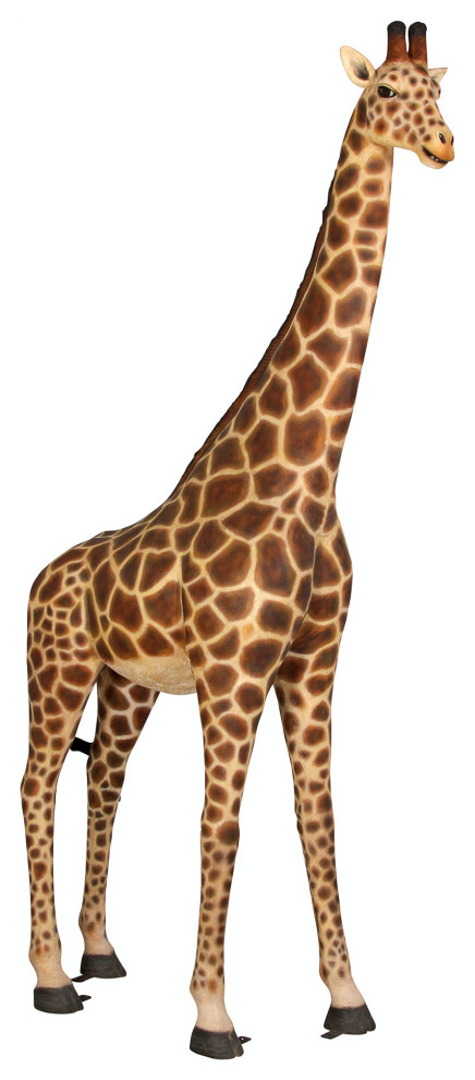 Malee Grand Scale Adult Giraffe Statue - Contemporary - Garden Statues ...