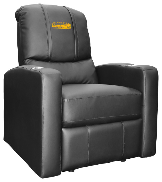 Washington Commanders Wordmark Man Cave Home Theater Recliner ...