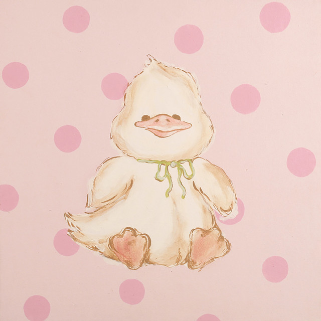 Marmont Hill, "Snuggly Duck" by Reesa Qualia Painting Print on Wrapped ...
