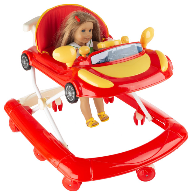 Doll Walker Baby Doll, Stuffed Animal Mobile Push Toy With Fun Car ...