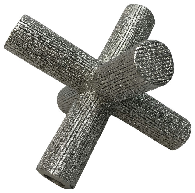 6" Beaded Jacks, Silver - Contemporary - Decorative Objects And ...