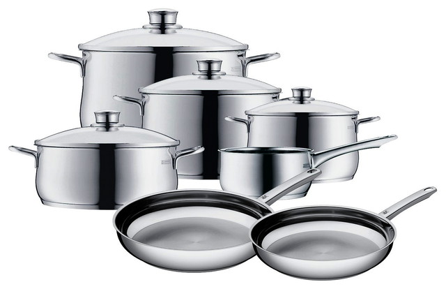 WMF Diadem Plus 18/10 Stainless Steel 11 Piece Cookware Set ...