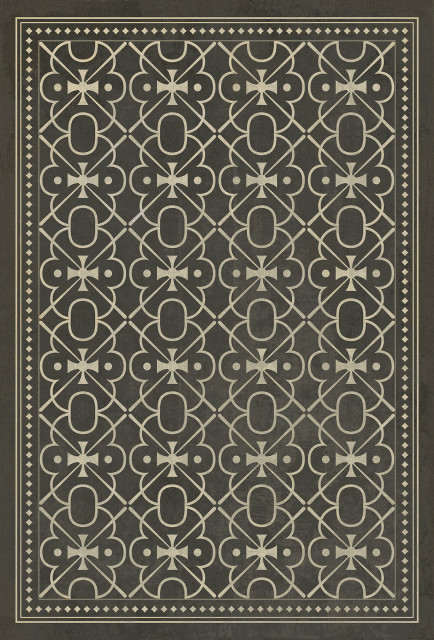 Pattern 05 Moriarty 38x56 Vintage Vinyl Floorcloth - Contemporary ...