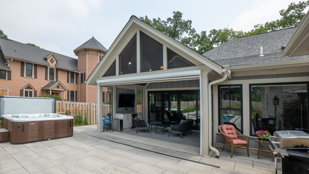 Barrier-free New Construction Whole Home - Contemporary - Porch ...