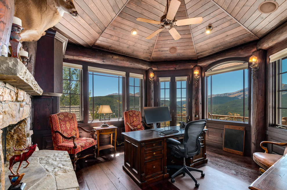 Rustic Home Office - Rustic - Home Office - Denver