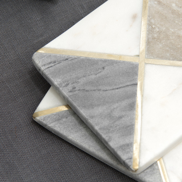 Mixed Marble Coaster - Traditional - Coasters - by Best Home Fashion ...