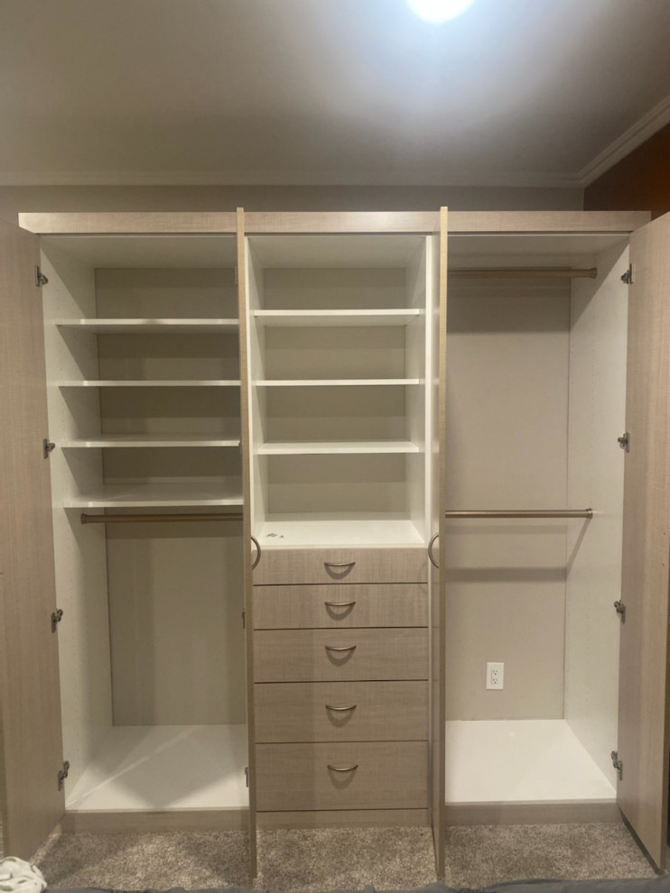 Custom Built in closets and Entertainment center - Modern - Closet ...