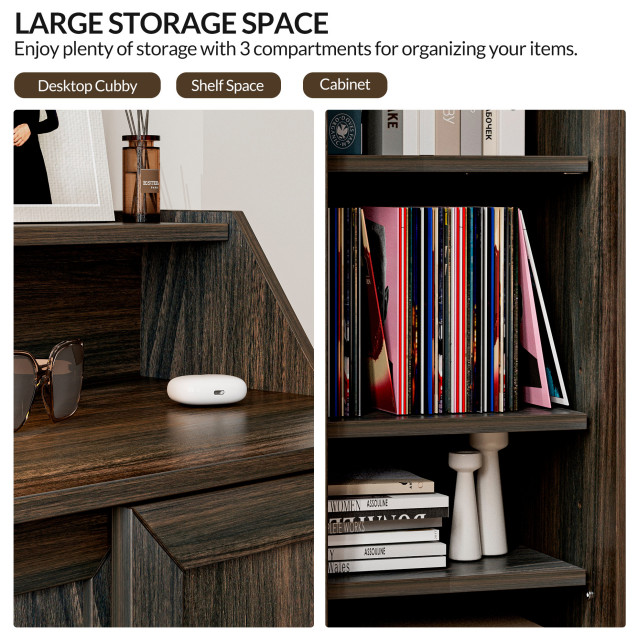 Shoe Rack, Free Standing Storage Cabinet w/Sliding Door - Dana ...