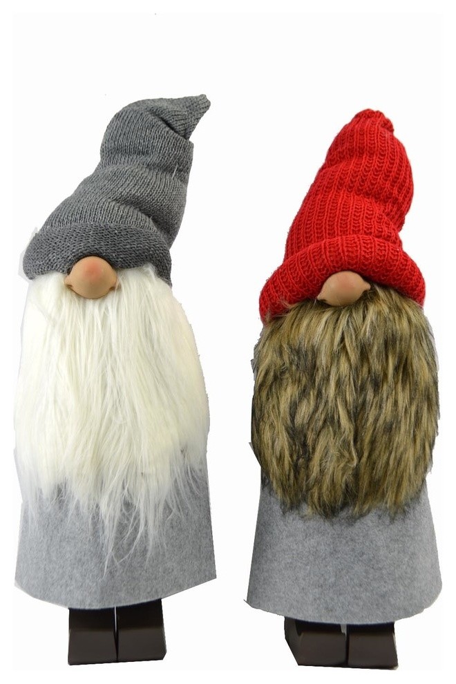 2-Piece Gnome Decor Set - Contemporary - Holiday Accents And Figurines ...
