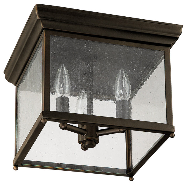 Capital Lighting 9546OB Outdoor 3 Light Outdoor Flush Mount in Old ...