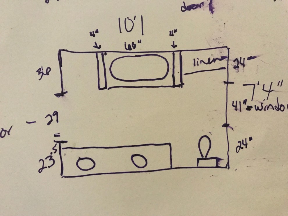 1 bathroom house, split in two?