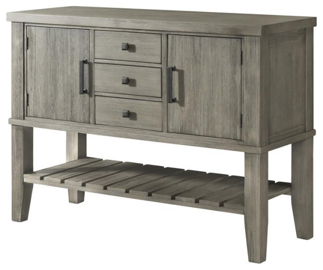 Distressed Grey Server, Belen Kox - Farmhouse - Buffets And Sideboards ...