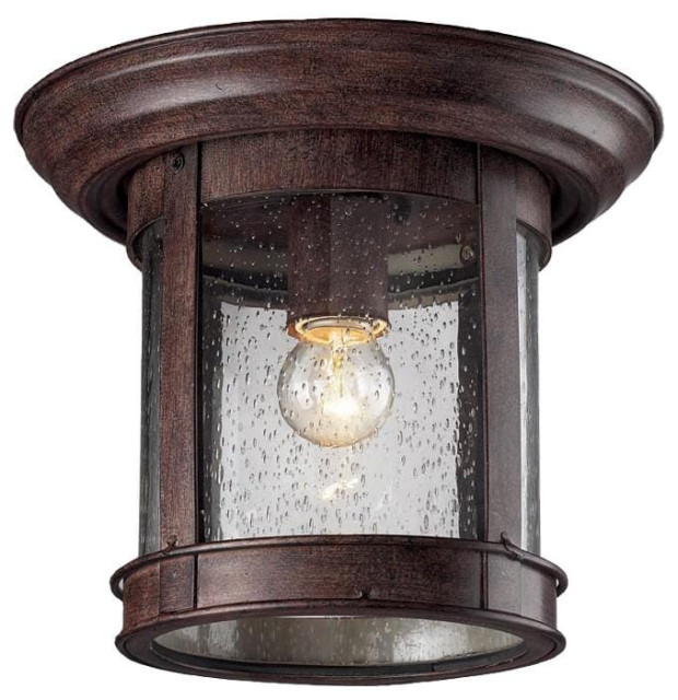 Outdoor Flush Mount 1-Light Outdoor Flush Ceiling Mount Fixture Ceiling ...