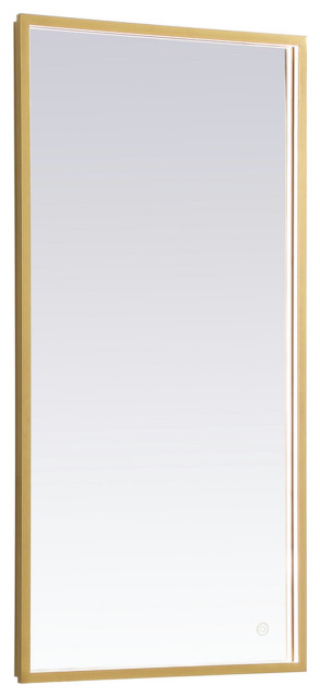 Pier 20X40" Led Mirror With Adjustable Color Temperature, Brass ...
