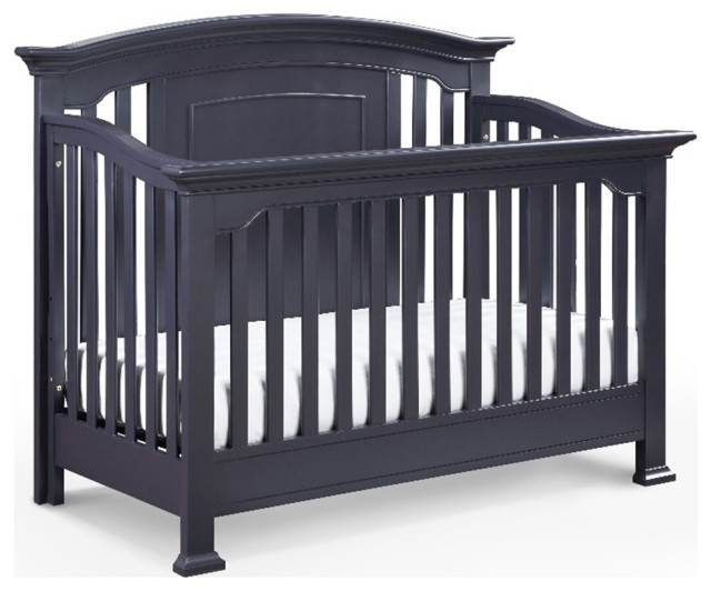 Centennial Medford Traditional Wood 4-in-1 Convertible Crib in Mystic ...