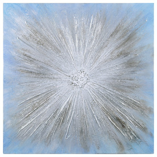 Supernova Abstract CanvasTextured Metallic Hand Painted Wall Art ...