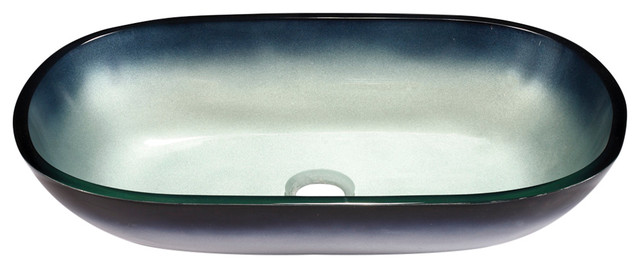 Oblong Glass Sink Bowl - Contemporary - Bathroom Sinks - by Legion ...