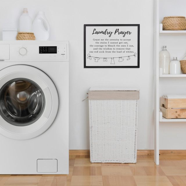Stratton Home Decor Laundry Prayer Wall Art - Contemporary - Prints And ...