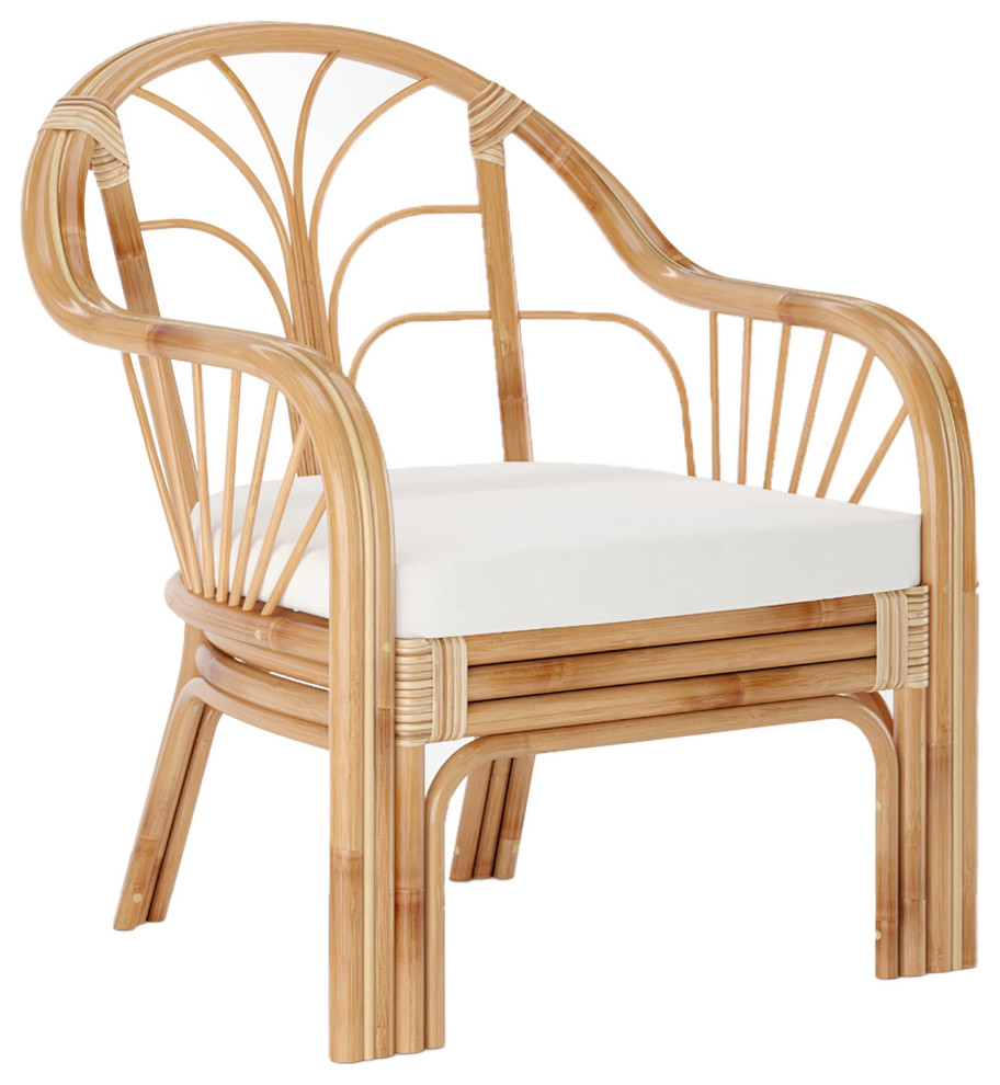 Mascha Bespoke Arm Chair with Washable Cushion, Handmade with Natural ...