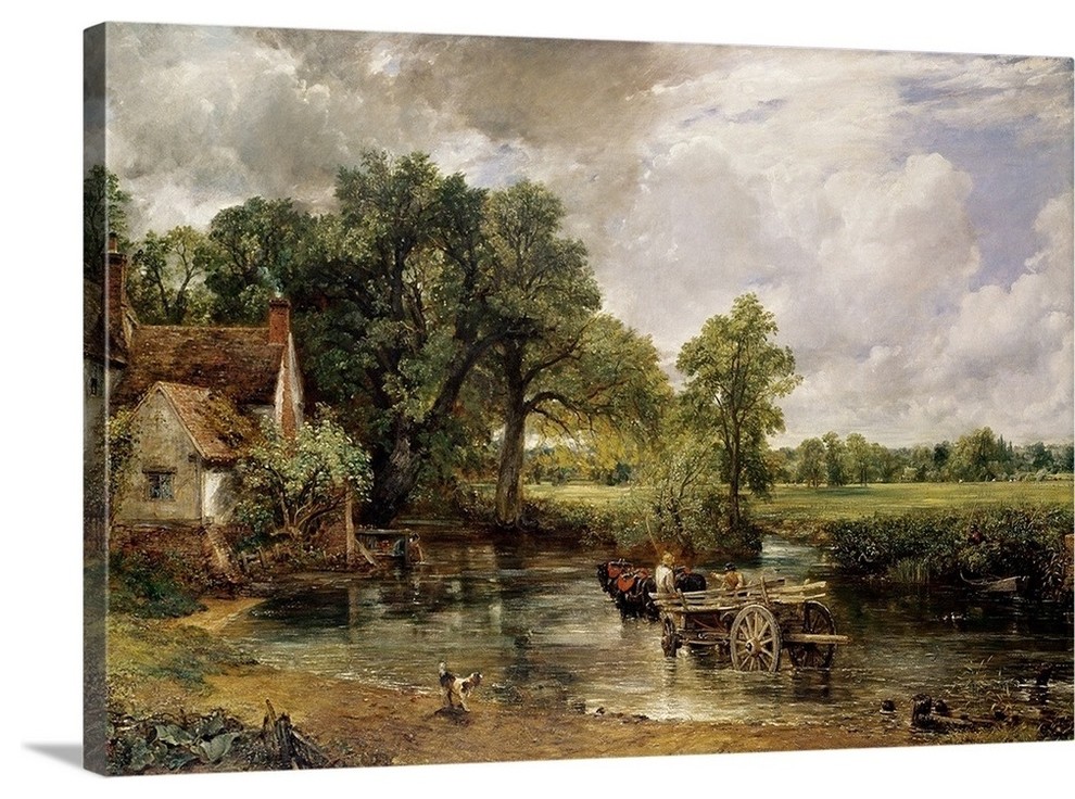 The Hay Wain, 1821 Wrapped Canvas Art Print, 30"x20" - Farmhouse ...