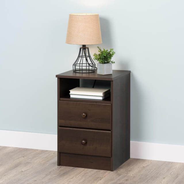 Astrid 2-Drawer Nightstand, Espresso - Transitional - Murphy Beds - by ...