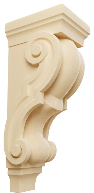Capistrano Mission Corbel, Rubberwood, 2 1/2"Wx2 3/4"Dx4 1/2"H, 4-Pack ...
